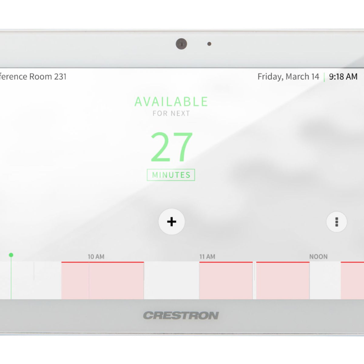 TSS-7-W-S 7 in. Room Scheduling Touch Screen, White Smooth ...